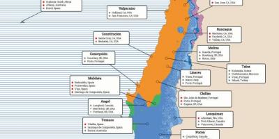 Chile mapa - Mapas de Chile (América del Sur - América)